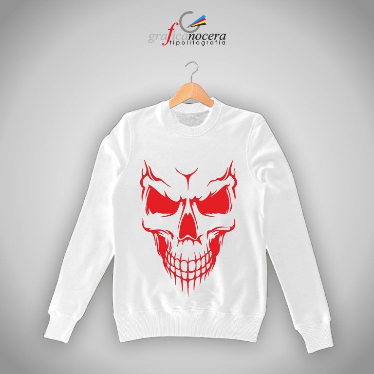Felpa Scheletro Stilizzato ideale per Halloween – Grafica Nocera